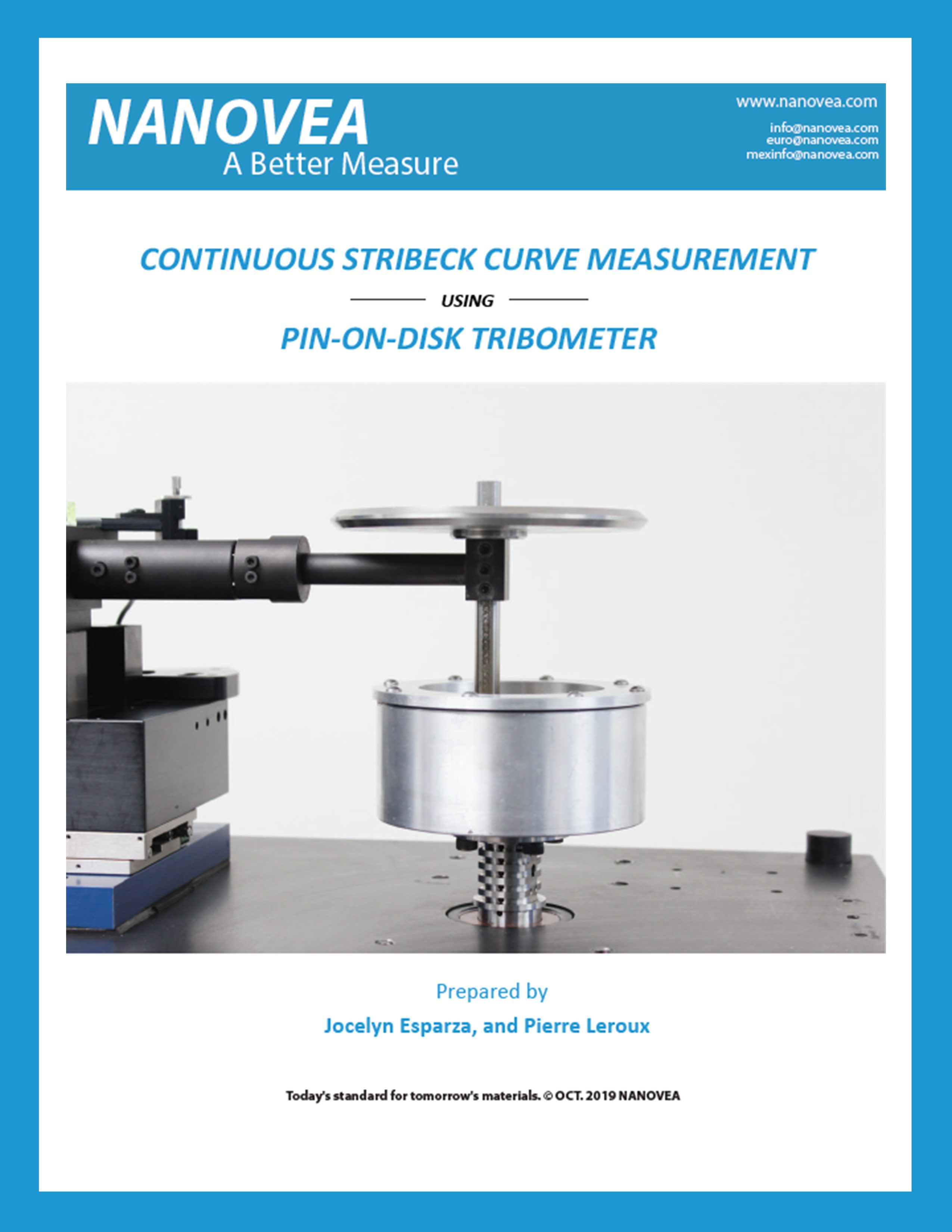 COVER FOR tribo -NANOVEA